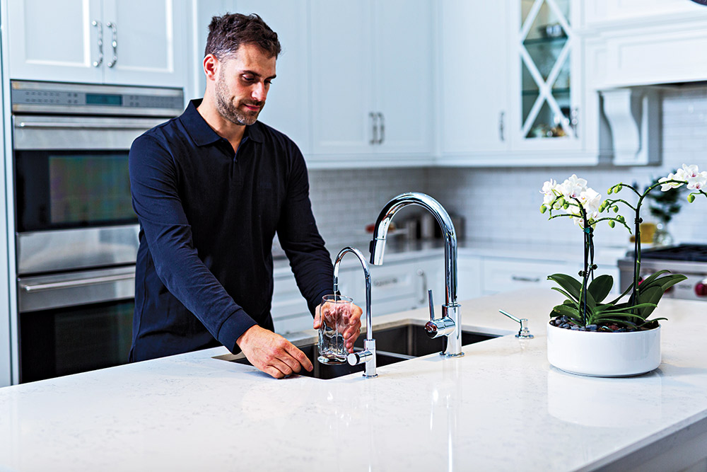 Modern kitchen designs include eco-friendly integrated water-filtration ...