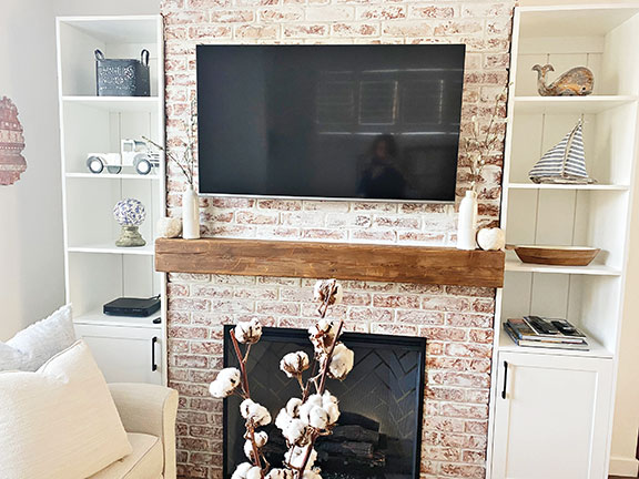 How to add a cool electric fireplace to your living room | Reno + Decor